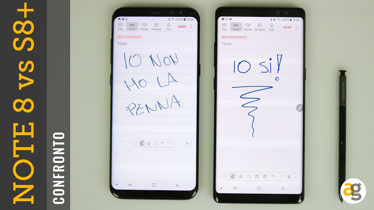 Galaxy NOTE 8 vs. S8 plus CONFRONTO – Andrea Galeazzi